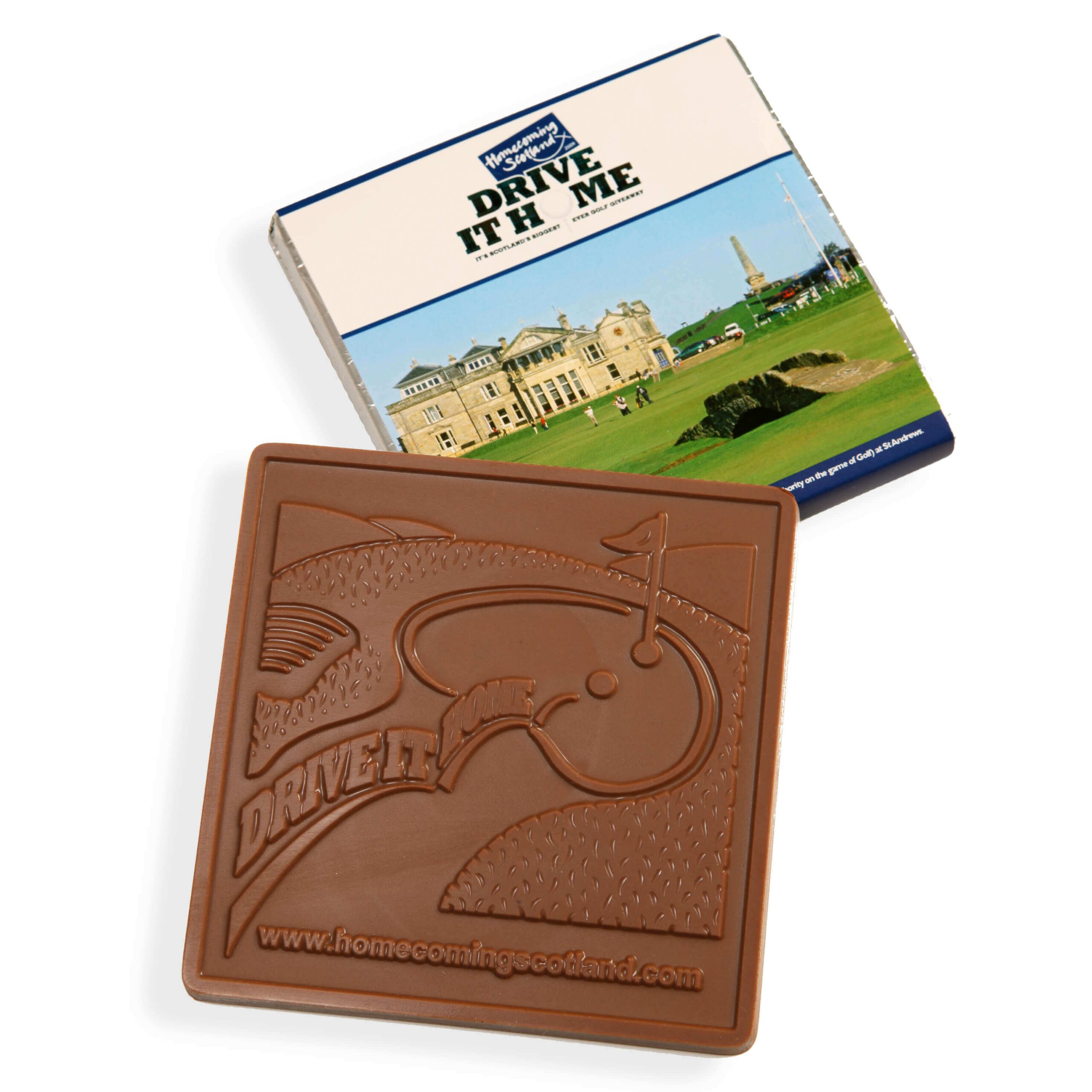 Golf Chocolate Bar | Branded with your Club Crest or Logo