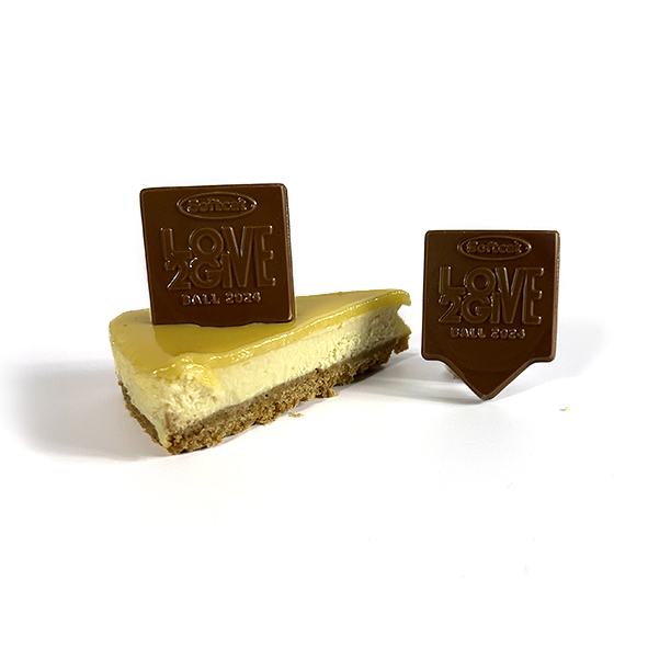 Chocolate Dessert Decorations ... ... Logo Chocolate Toppers - Baxter ...