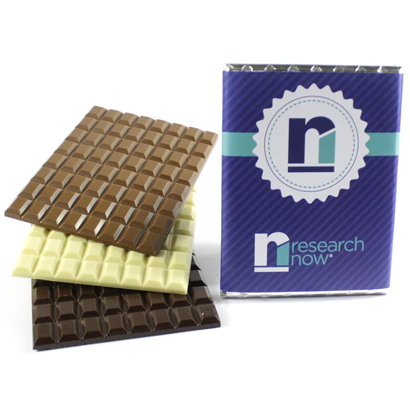 Large Branded Chocolate Bar | 195 x 150mms | Baxter Murray