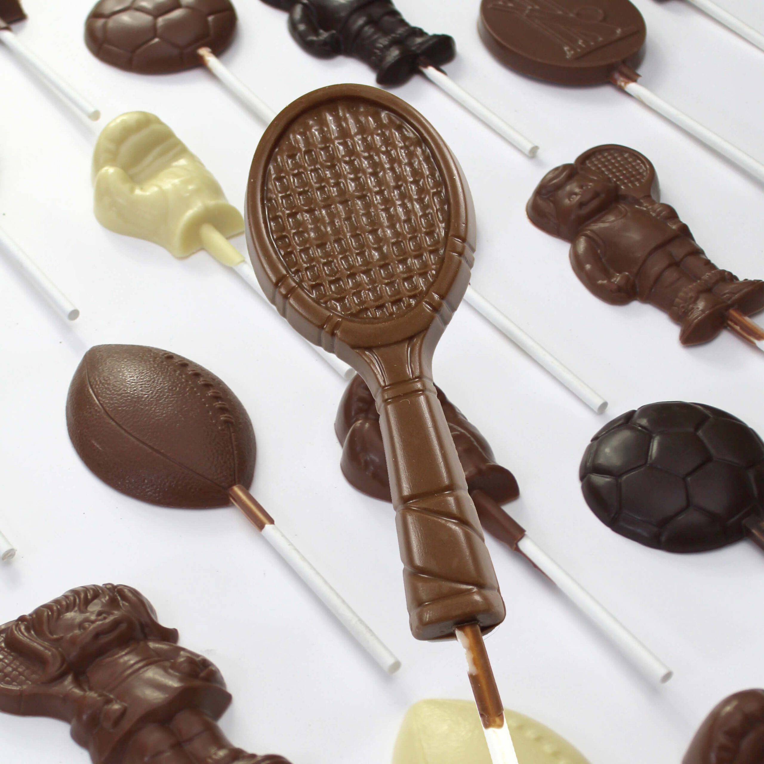 Tennis Racket Chocolate Lollipop | Tennis Promotional Gift